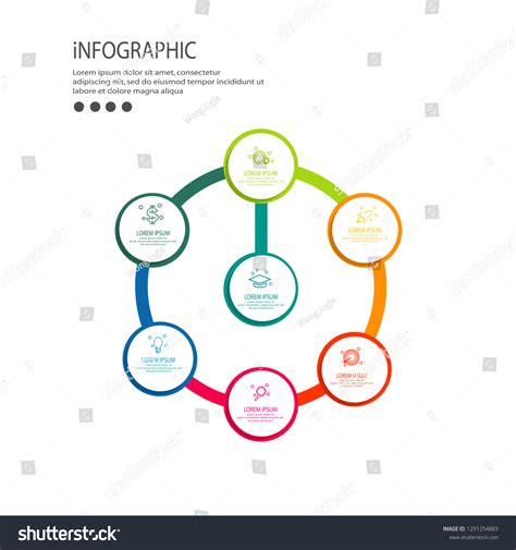 Circular Arrows Infographics Chart Graph Diagram Stock Vector Royalty Free