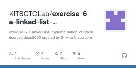 Github Kitsctclab Exercise A Linked List Implementation Of Stack
