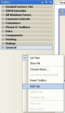 Industrial Gadgets NET Adding To VS NET Toolbox