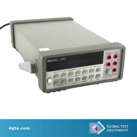 Keysight 34401a Digital Multimeter 6 5 Digit Includes Current Calibration Quartz Gray