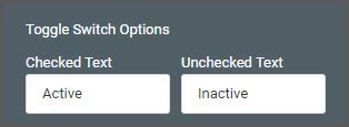 New Form Input Options M Power Documentation