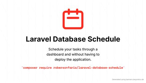 Github Robersonfarialaravel Database Schedule Manage Your Laravel