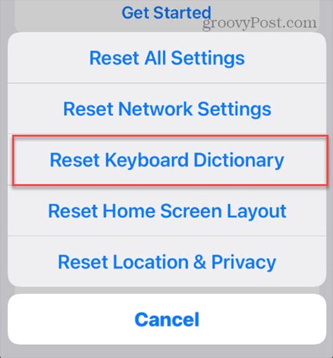 How To Reset The Keyboard On IPhone And IPad