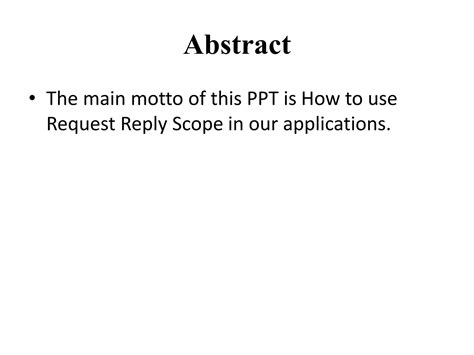 How To Use Request Reply Scope Ppt