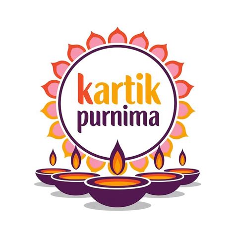 Premium Vector Kartik Purnima Ritual Illustrations Editable EPS And Vector