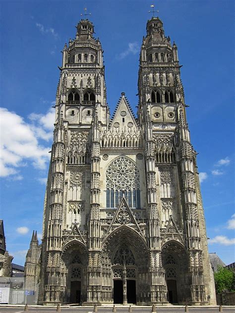 Cathedral Of Saint Gatian In Tours Cities In France
