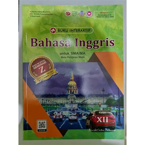 Jual Diskon Buku PR LKS Interaktif Bahasa Inggris Kelas XII Kurikulum Merdekatahun Intan