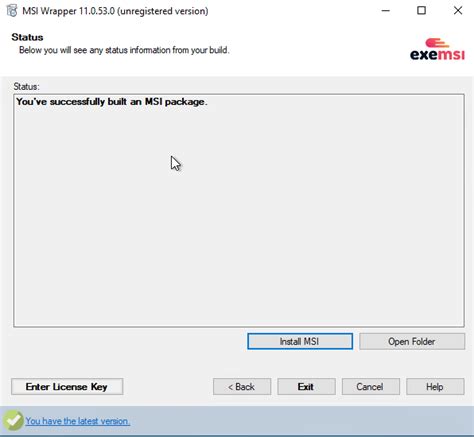 convertir un exe a msi con msi wrapper