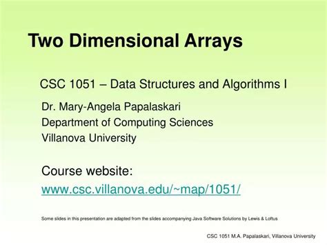 Ppt Csc 1051 Data Structures And Algorithms I Powerpoint