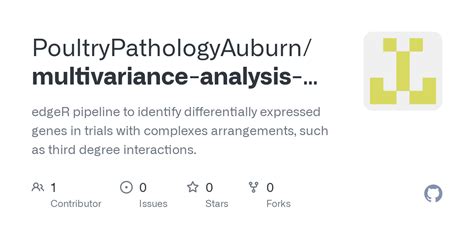 Github Poultrypathologyauburnmultivariance Analysis Gene Expression
