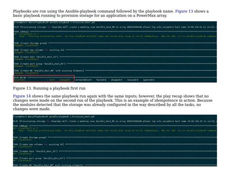 Running A Playbook Dell Powermax Ansible Modules Best Practices Dell Technologies Info Hub