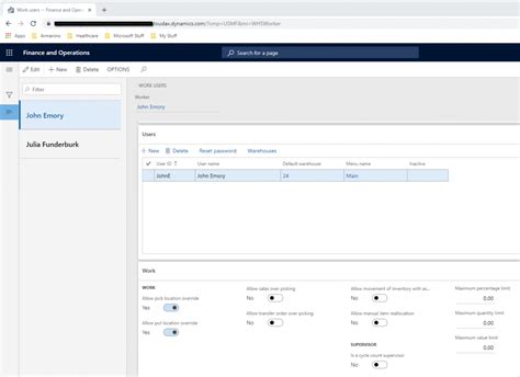 how to set up mobile device functionality in d365 fando armanino