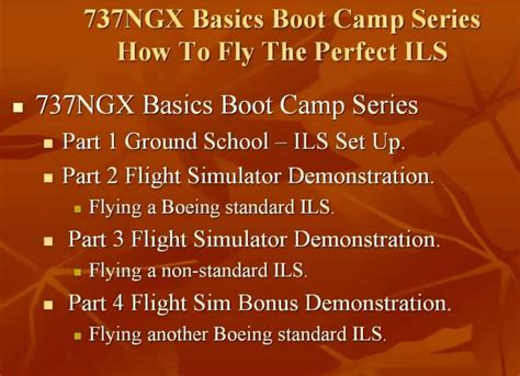 Master ILS Approaches On The B737NGX SimFlight