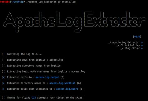 Apache Log Extractor Tool
