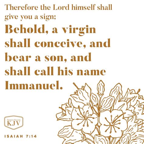 Kjv Verse Of The Day Isaiah 714