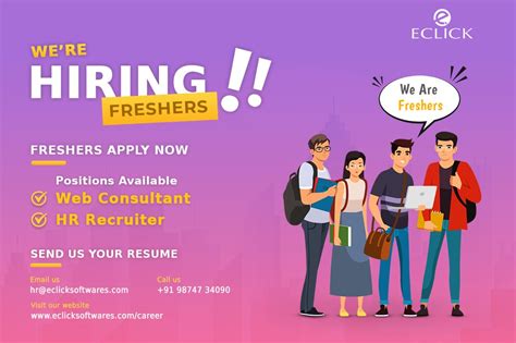 Eclick Hr On Linkedin Job Fresher Hiring Hrrecruiter Recruiters