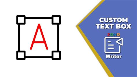 How To Add Custom Text Box In Zoho Writer Youtube