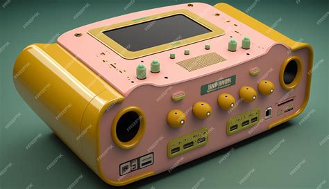 premium ai image retro gaming console ai generated art