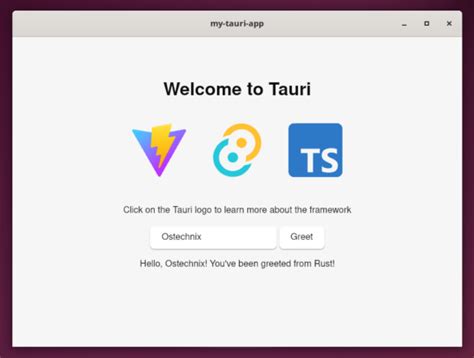 Tauri Framework Build And Package Lightweight Applications Ostechnix