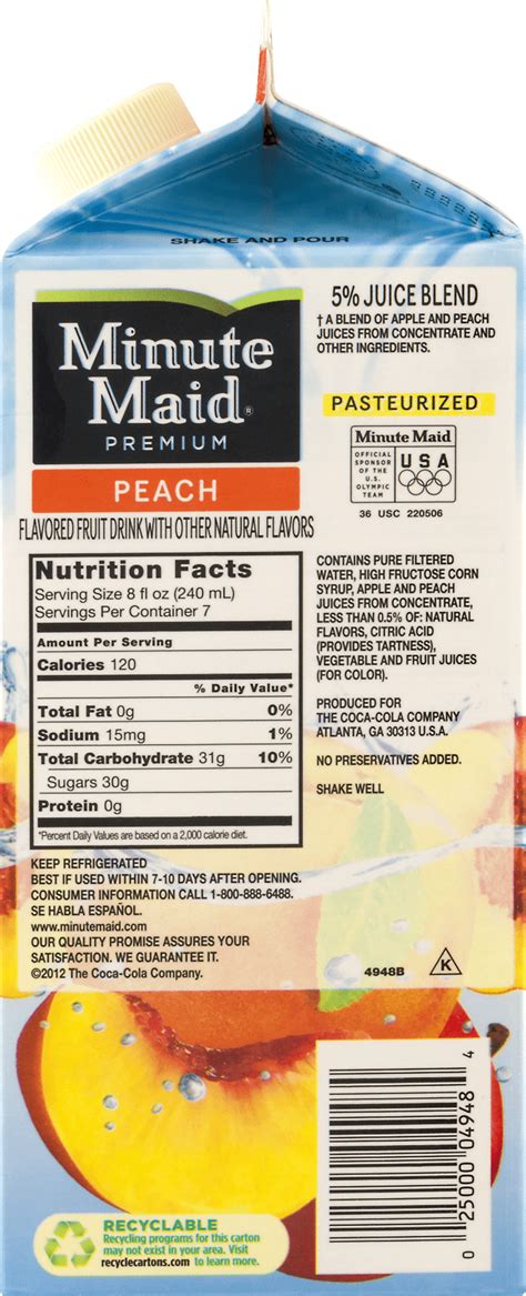 Minute Maid Fruit Punch Ingredients
