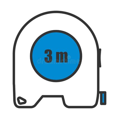Icon Of Constriction Tape Measure Stock Vector Illustration Of Inch Distance 246663449