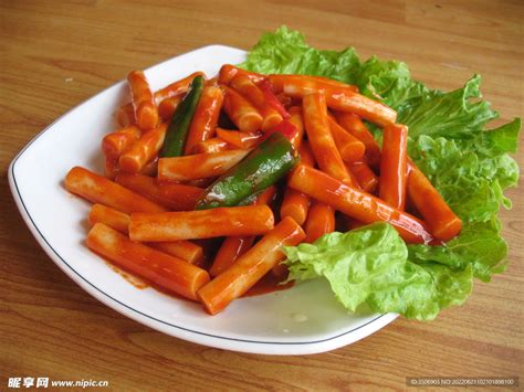 辣炒年糕摄影图 传统美食 餐饮美食 摄影图库 昵图网