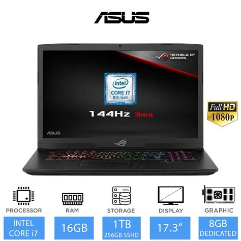 Asus Rog Strix Best Gaming Laptop Intel Core I H Gb Ram Tb Gb