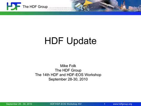 Hdf Update Ppt