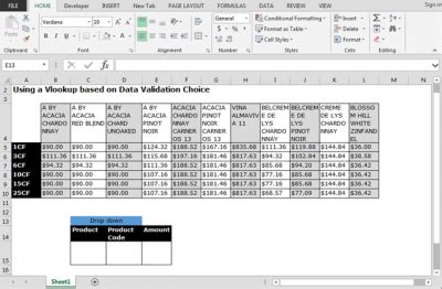 Way To Use Vlookup Function In Data Validation