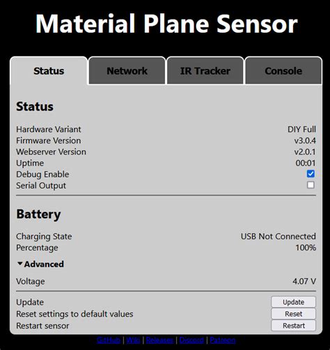 Webserver Material Plane Documentation