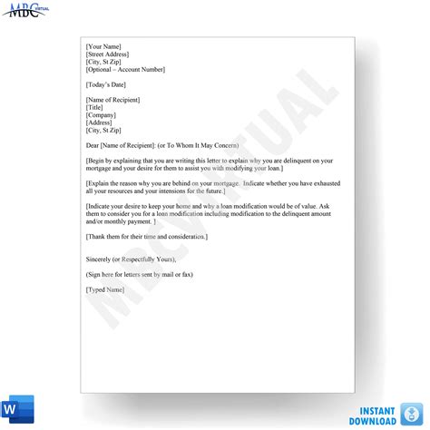 Hardship Letter Template MbcVirtual
