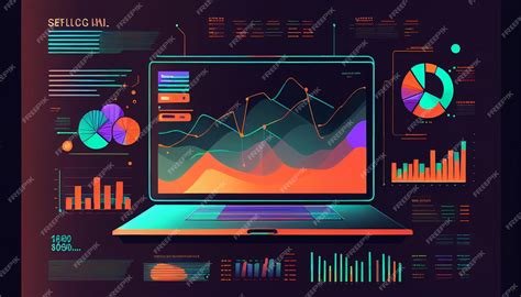 Premium Photo Online Business Analytics And Analytics Via Laptop