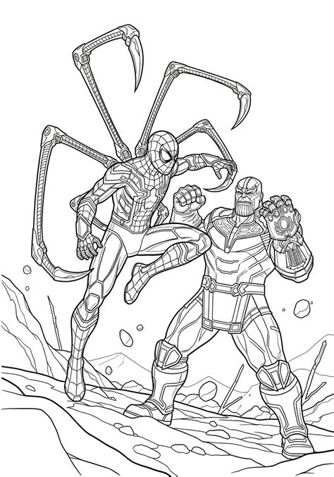 17 Dibujos Iron Spider Man Para Colorear Dibujos Pdf Imprimibles Gratis