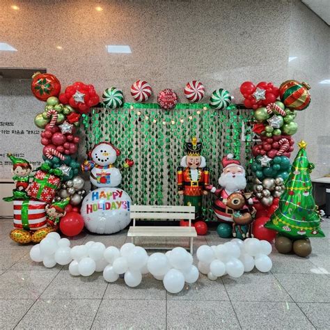 조이파티분당점 아이코리아 하하호호 우리가족 봄나들이 무대풍선장식 가족초청파티풍선장식