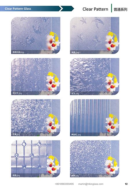 Types Of Pattern Glass Textured Vs Colored