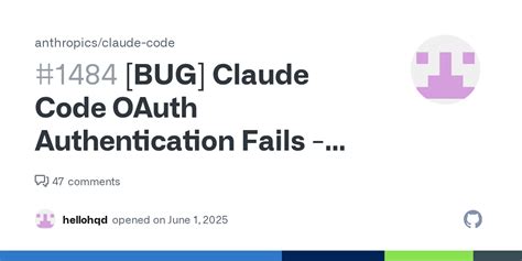 Bug Claude Code Oauth Authentication Fails Oauth Account Information Not Found In Config