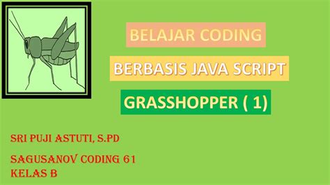 Belajar Coding Dengan Aplikasi Grasshopper Youtube