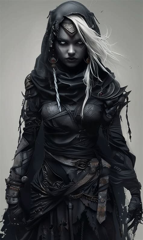 Drow Rogue Shadar Kai Rogue Dnd Dark Elf Drow Rogue Art
