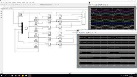 Sinusoidal Pwm Spwm Switching Pattern For 7 Level Inverter Multilevel Simulation Matlab