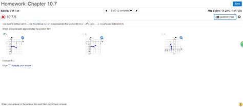 Solved Use Eulers Method With N 2 On The Interval 0