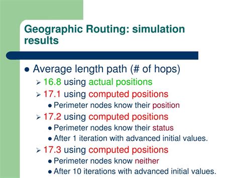 Ppt Geographic Routing Without Location Information Powerpoint