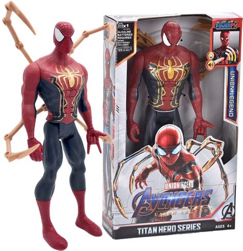 FIGURKA 30CM Avengers Marvel Spider Man dźwięk - 12640719226 ...