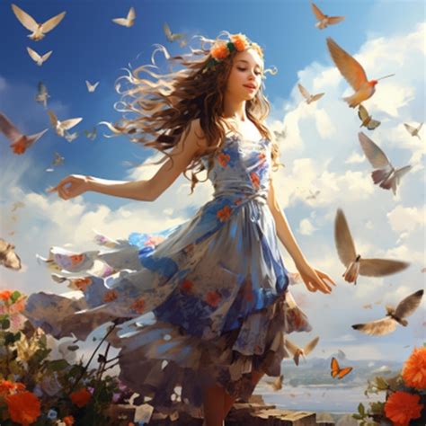 Premium Ai Image Angle Girl