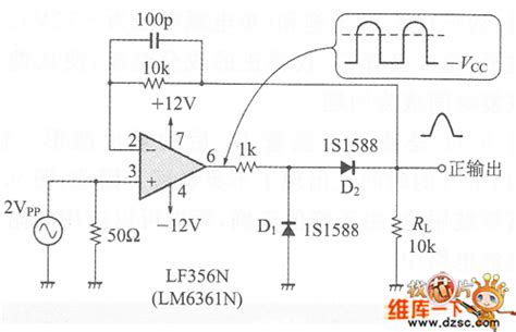 Non Inverting Type Ideal Diode Circuit Formed By The Op Amplifier