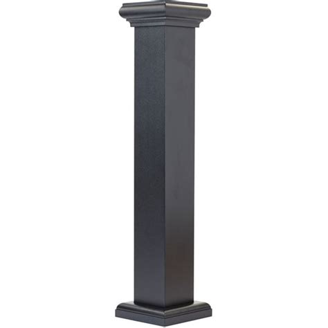 Afco Industries Nwlsic Aluminum Afco Rail Smooth Newel Post W Imperial Cap And Column Base