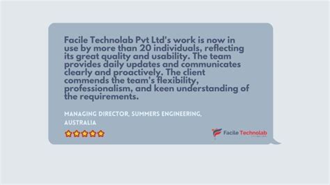 Facile Technolab On Linkedin Faciletechnolab Clienttestimonial Manufacturing