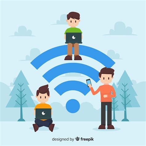 와이파이 설정 방법 이미지 Freepik에서 무료 다운로드