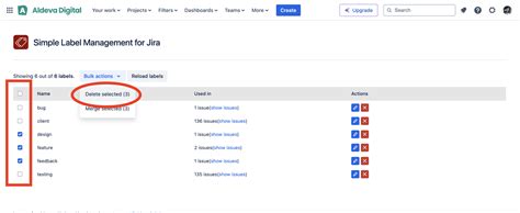 Bulk Delete Labels Aldeva Digital
