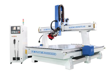 4 Axis CNC Router Machine Computerized Wood Cutting Machine Blue Elephant CNC Machinery