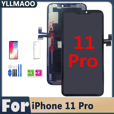 아이폰 호환 11 프로 Lcd 디스플레이 터치 기능 어셈블리 디지타이저 스크린 전화 케이스 선물 Aaa 품질 티몬